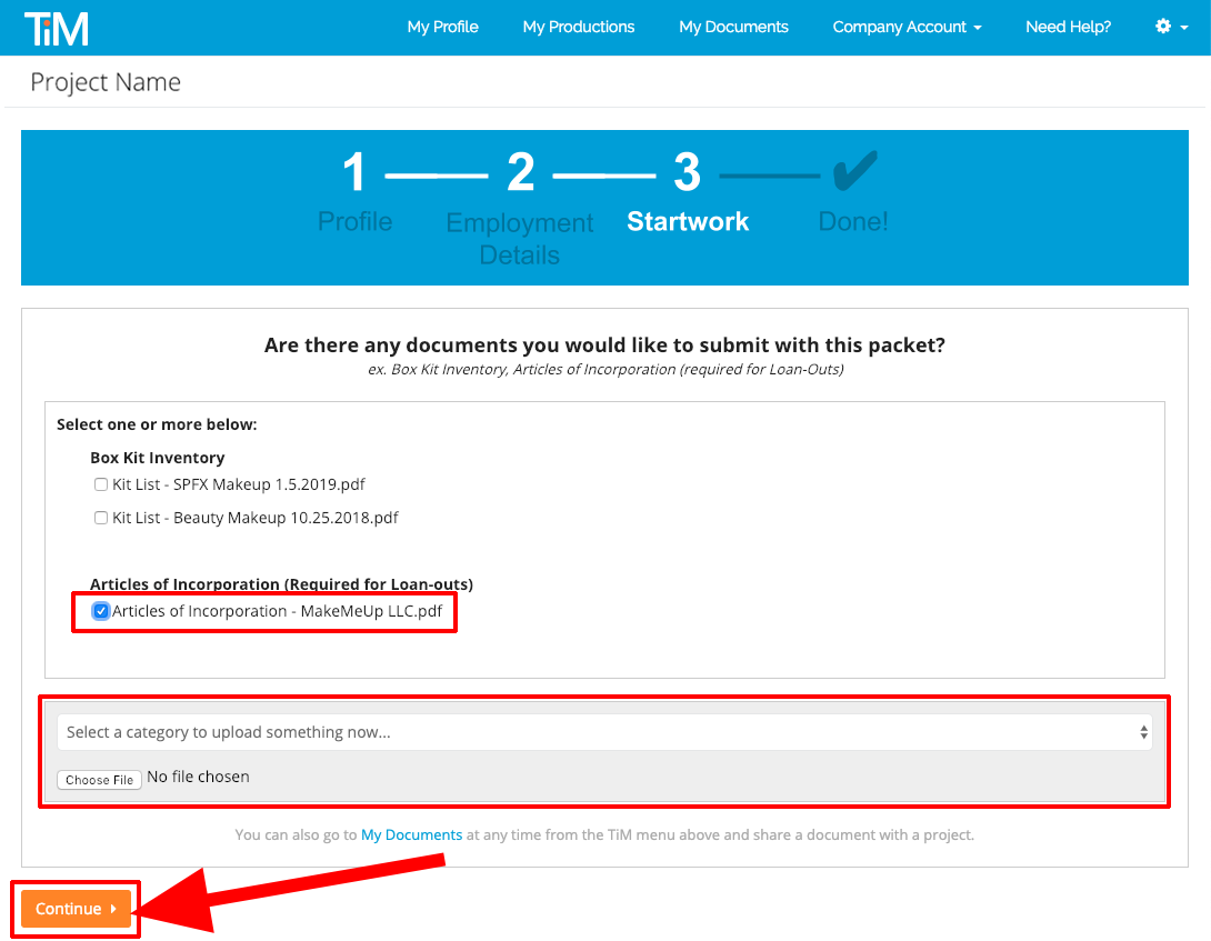 How to complete & submit Startwork in TiM – TiM Help Center