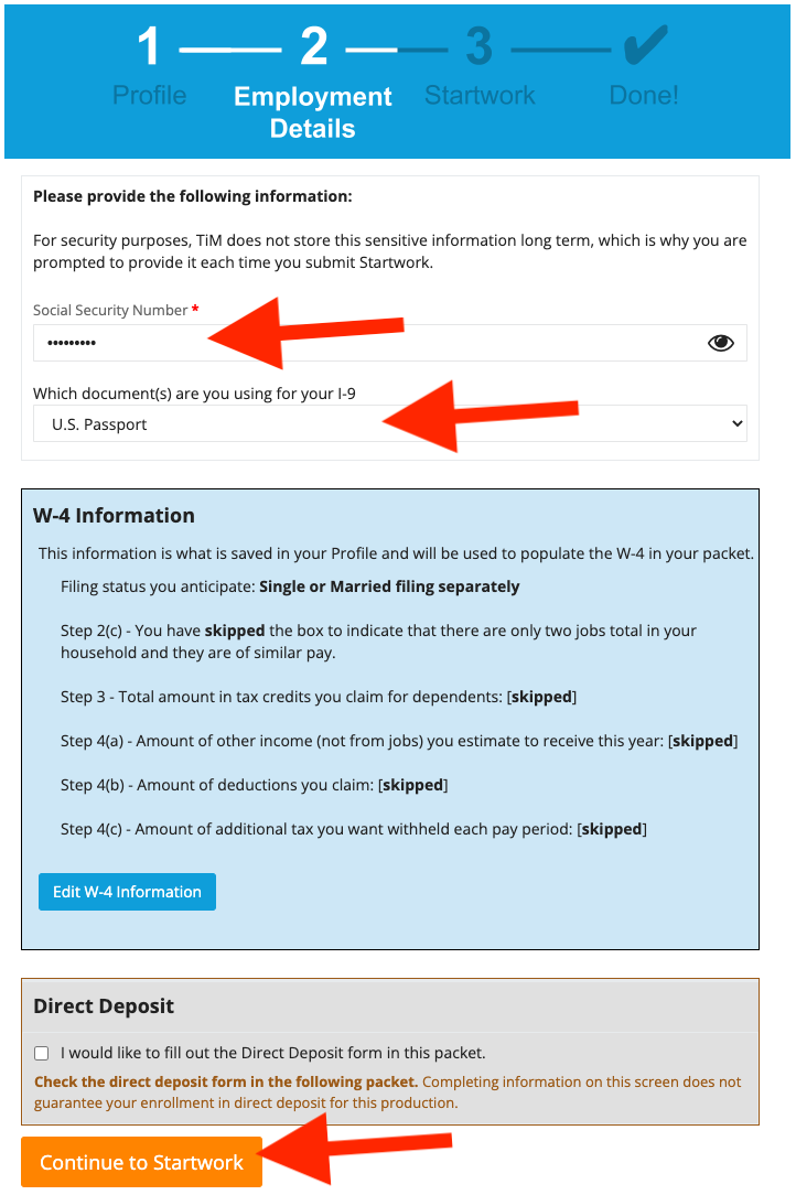 How to complete & submit Startwork in TiM – TiM Help Center