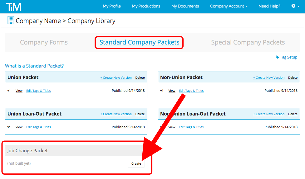 How to build a Standard Job Change Packet – TiM Help Center