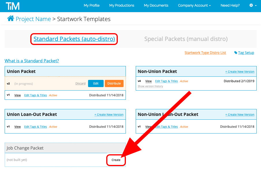 How to build a Standard Job Change Packet – TiM Help Center