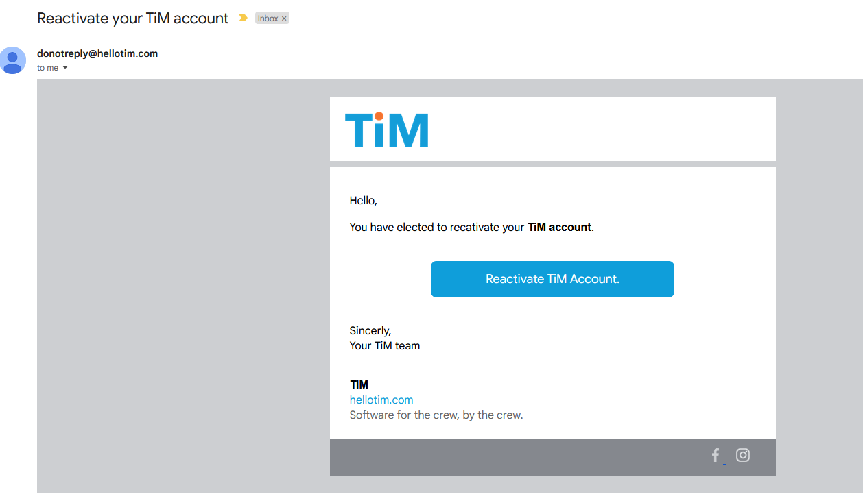 How To Deactivate and Reactivate Your TiM Account – TiM Help Center